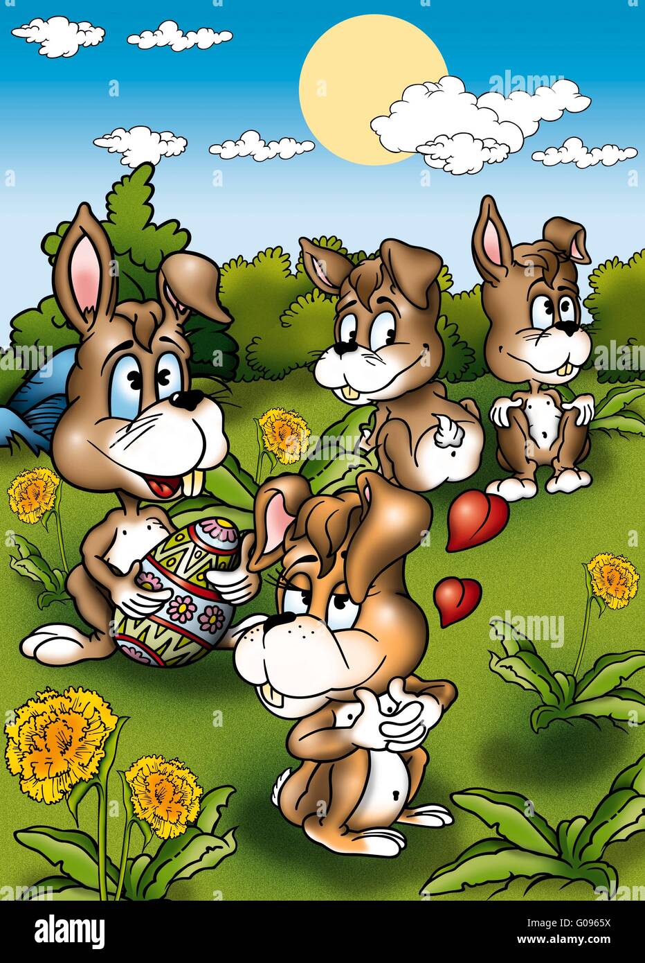 Rabbits cartoons hi-res stock photography and images - Alamy