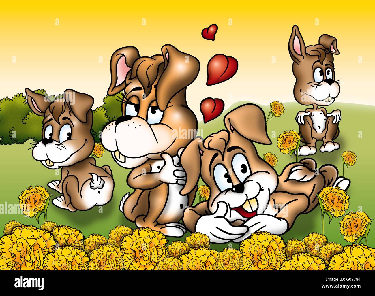 Rabbit cartoons hi-res stock photography and images - Alamy