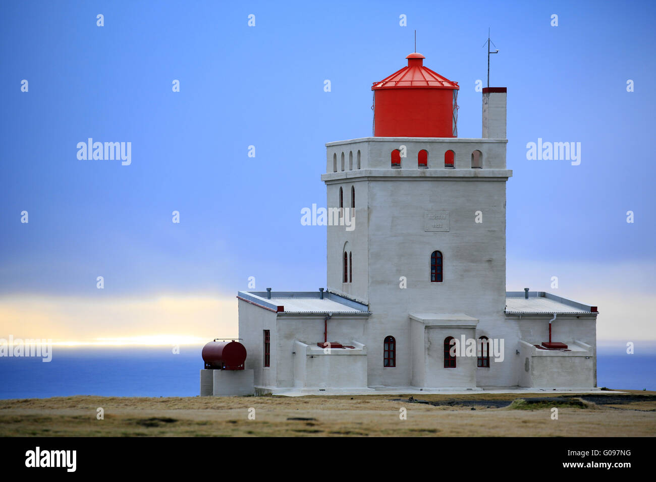 Lighthouse at Cap Dyrholaey, Iceland Stock Photo - Alamy