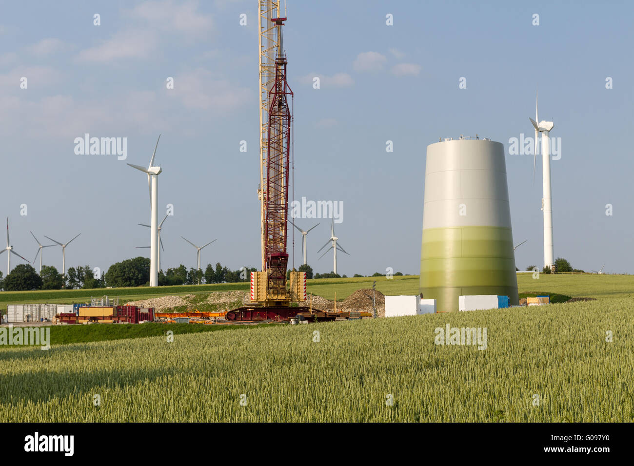 Wind turbine under construction hi-res stock photography and images - Alamy