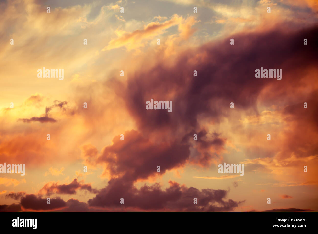 The sky at sunset sunset Stock Photo - Alamy