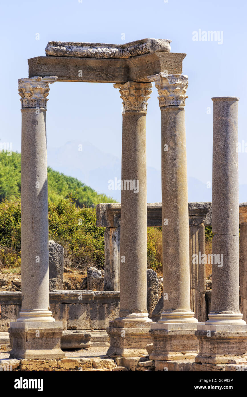 Ruins of Perge Stock Photo - Alamy