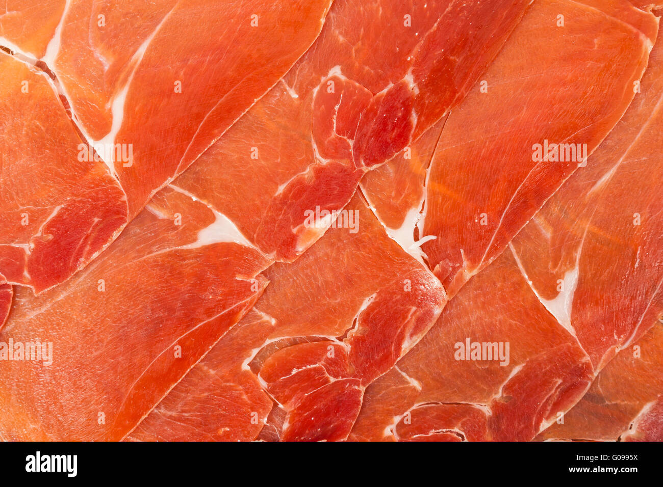 Spanish jamon iberico sliced Stock Photo - Alamy
