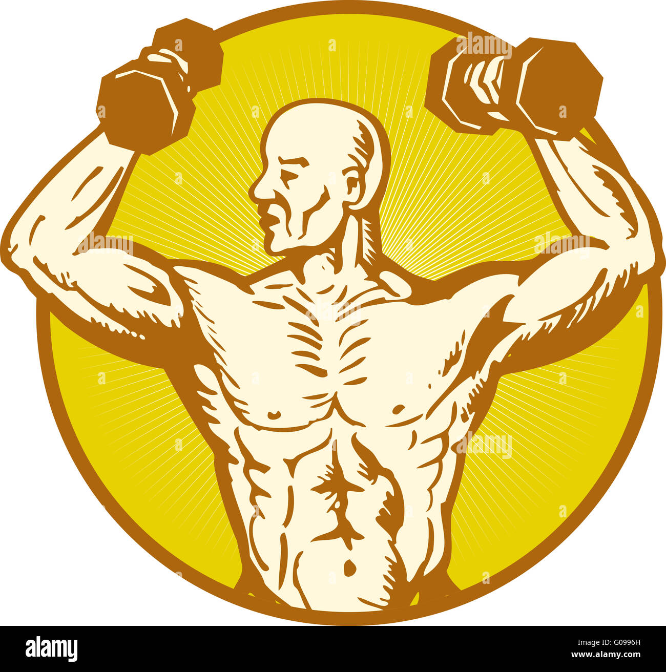 male human anatomy body builder flexing muscle Stock Photo - Alamy