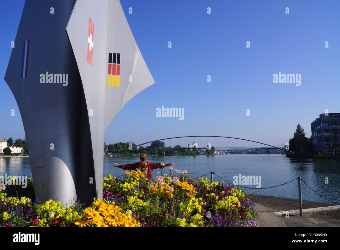 Border triangle basel hi-res stock photography and images - Alamy