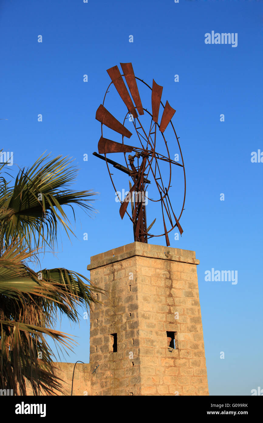 Old broken down windmill Stock Photo - Alamy