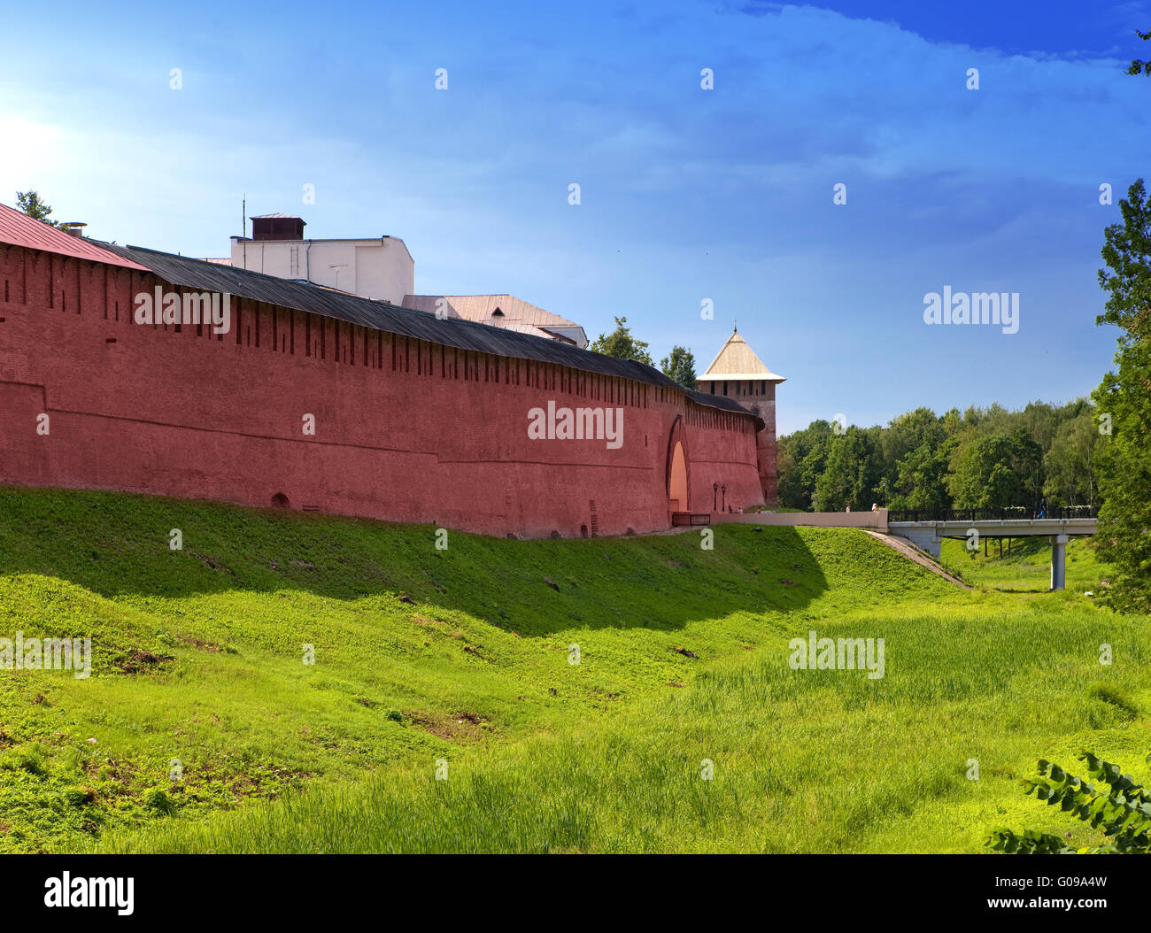 The Kremlin (Detinets-stronghold). Great Novgorod Stock Photo - Alamy