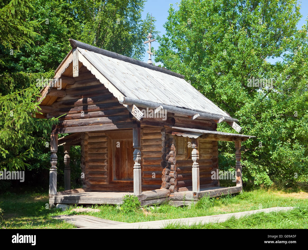 museum of ancient wooden architecture. Russia. Vi Stock Photo - Alamy