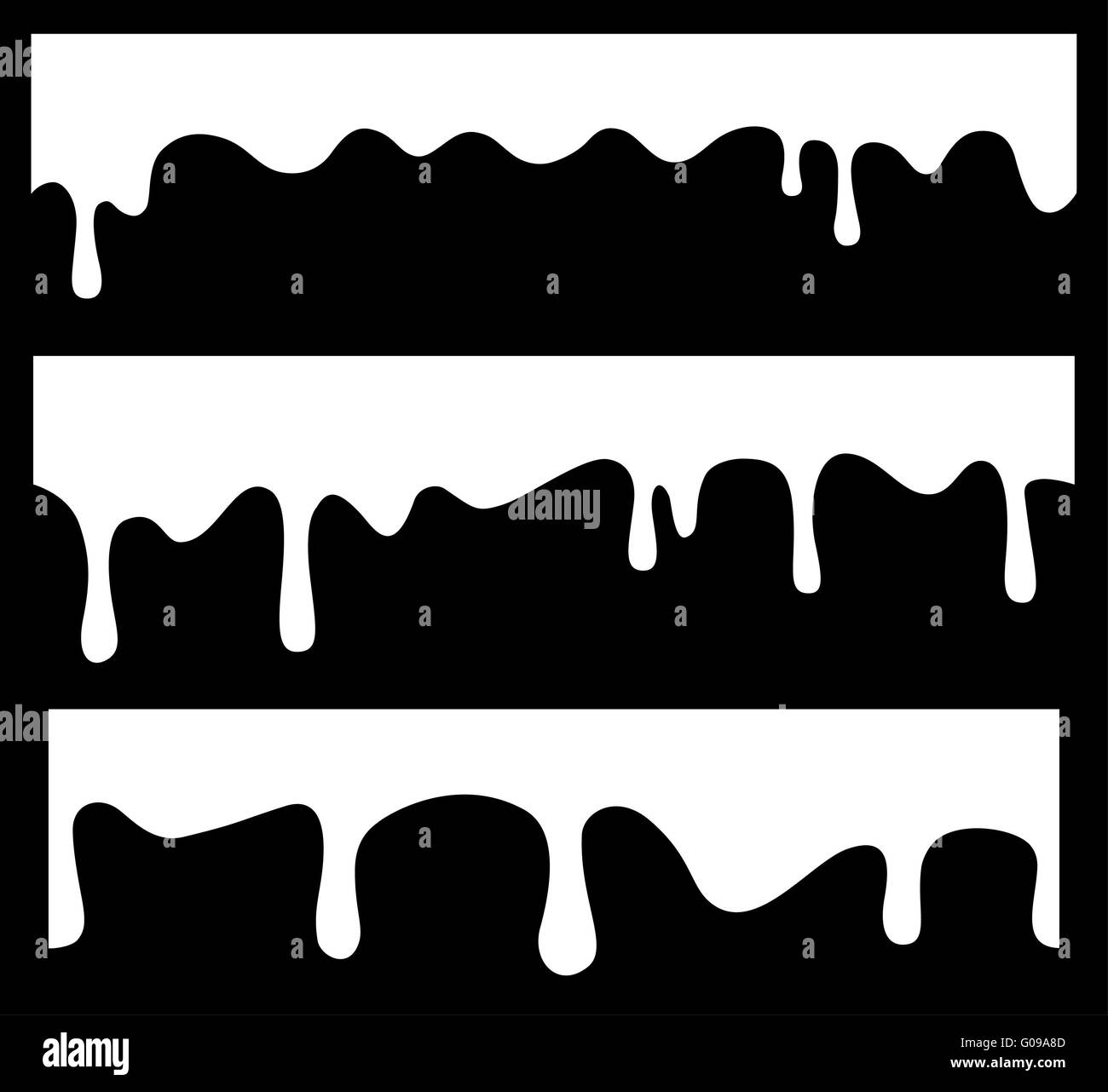 Texture with seamless drips isolated on white Stock Photo - Alamy