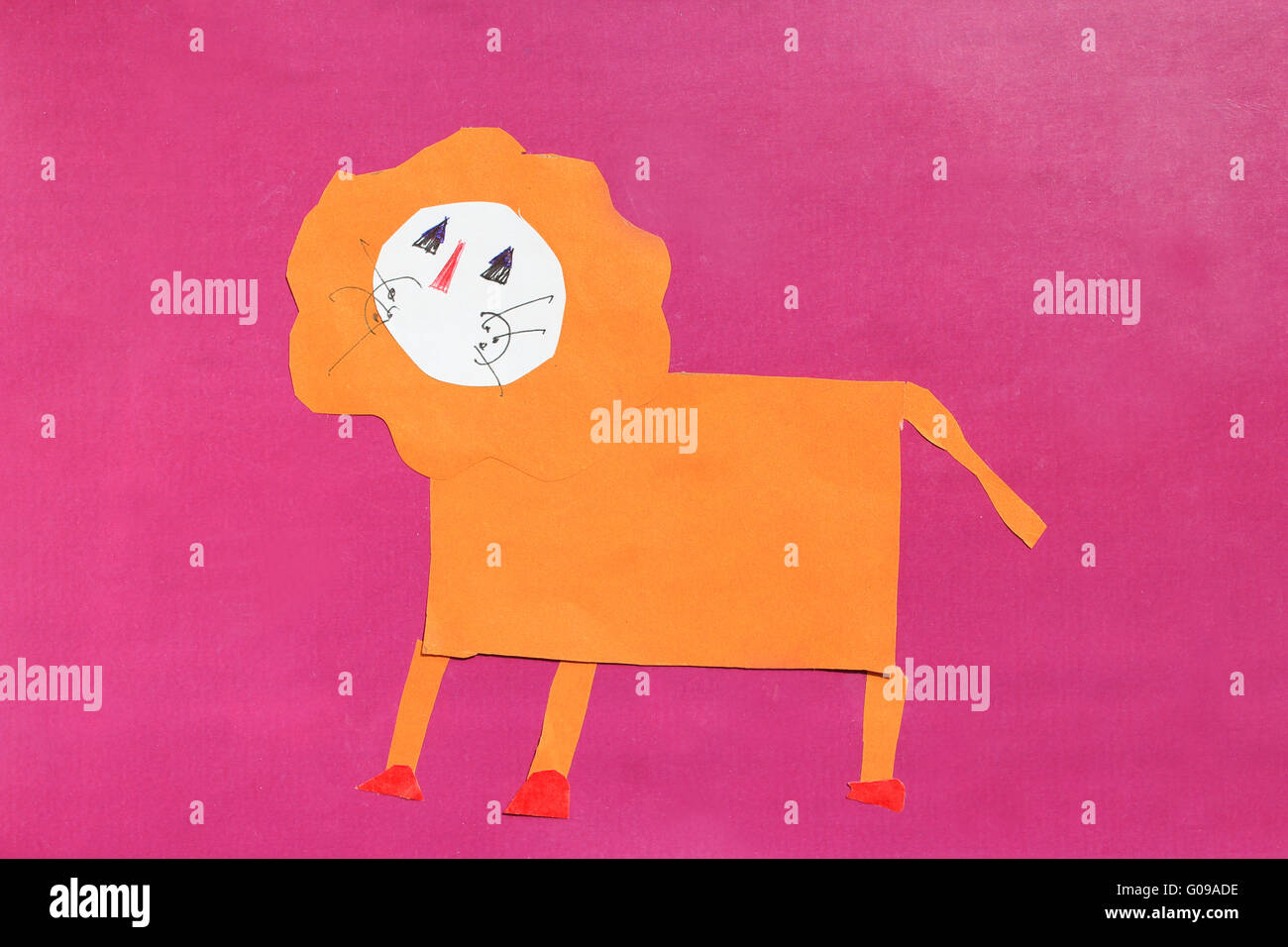 Orange lion hi-res stock photography and images - Alamy