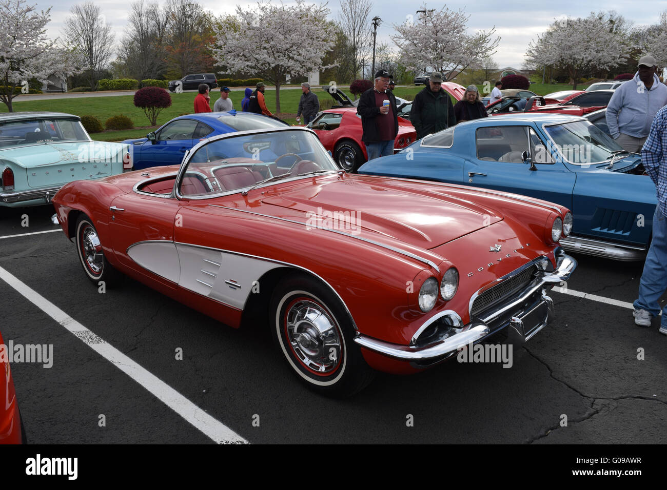 A 1962 Corvette Convertible at a car show Stock Photo - Alamy