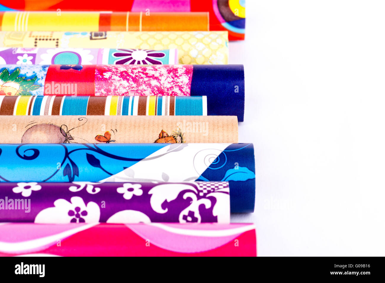 Rolls of paper Stock Photo - Alamy