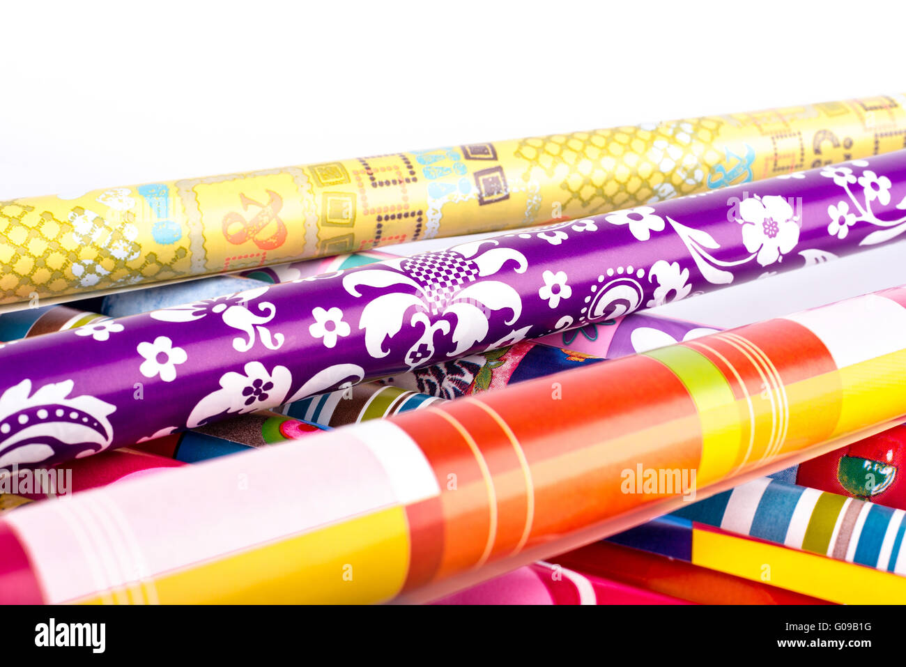 Rolls of paper Stock Photo - Alamy