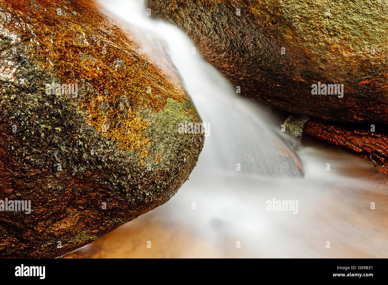 Small natural waterfall Stock Photo - Alamy