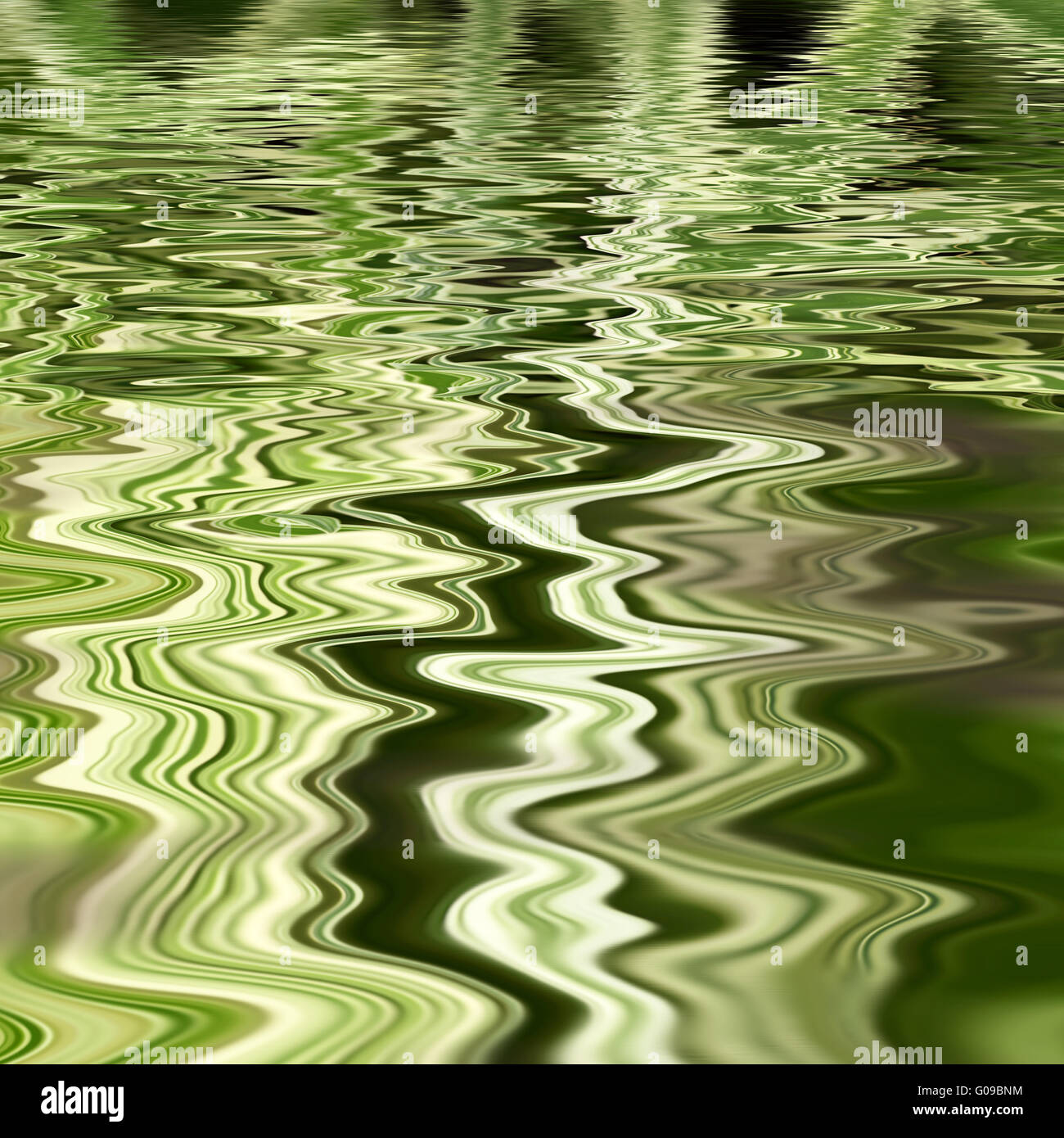 Rippling green reflections Stock Photo - Alamy
