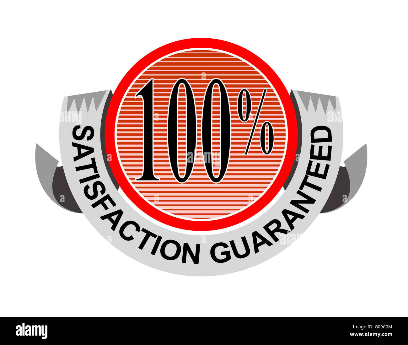 100% Satisfaction Guaranteed Shield Curly Ribbon Stock Photo - Alamy 100% Satisfaction Guaranteed Shield Curly Ribbon Stock Photo - Alamy