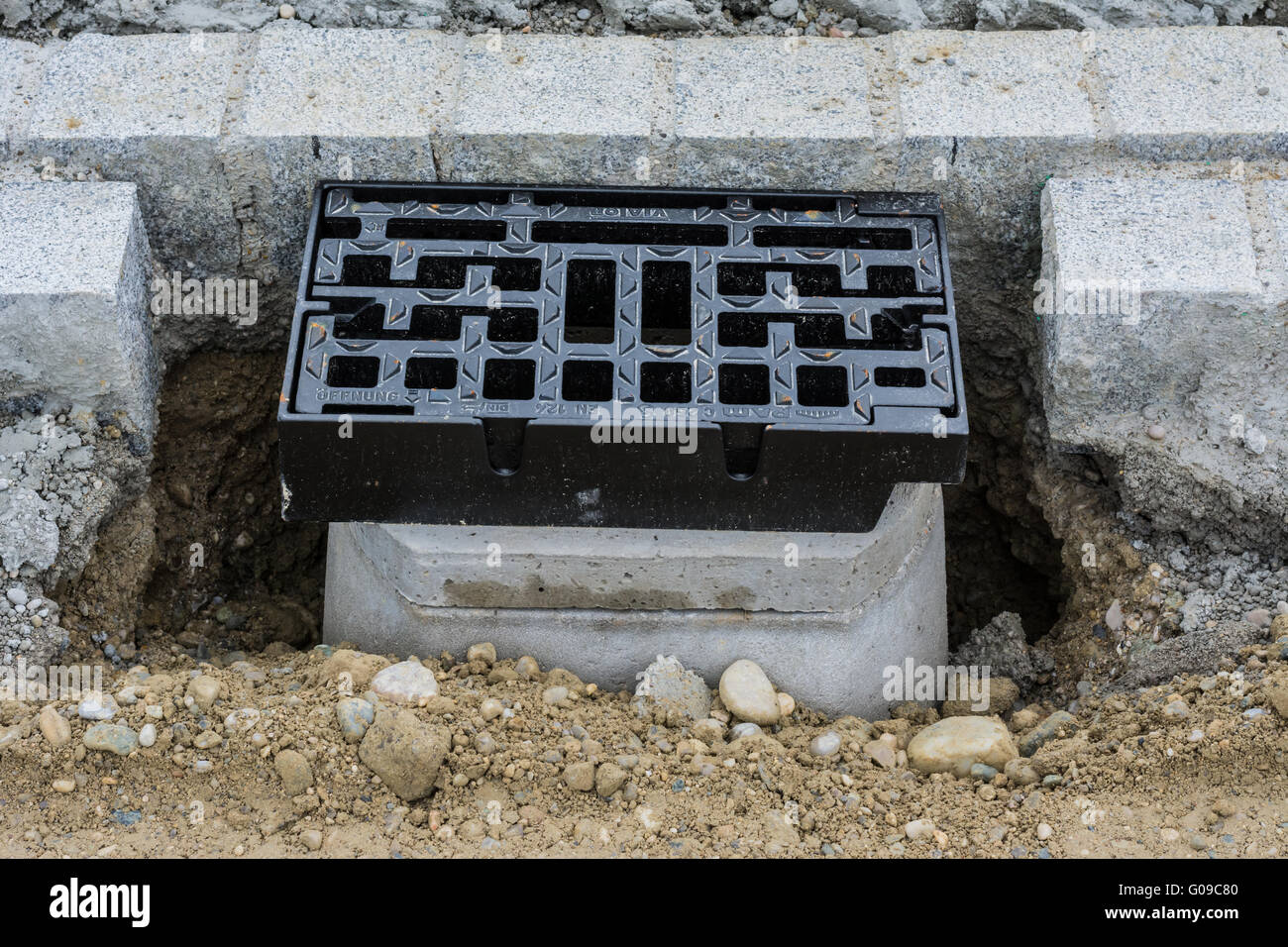 Road works – drainage Stock Photo - Alamy