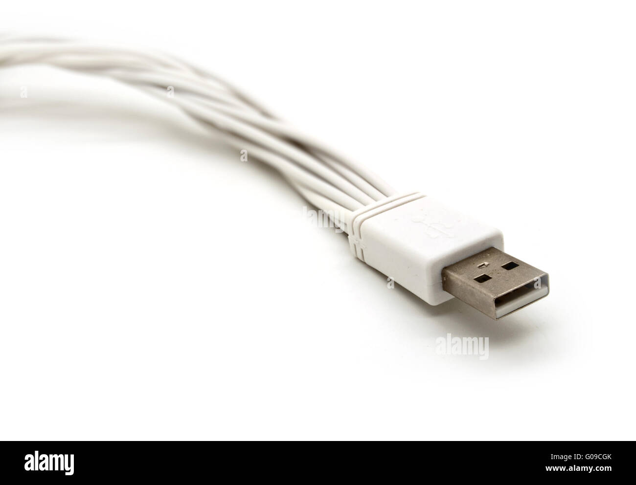 usb charging plugs on a white background Stock Photo - Alamy