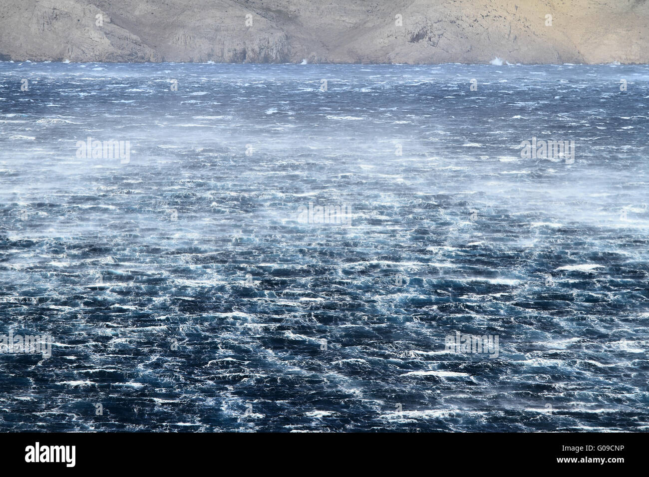 Raging sea with furious waves and fierce wind Stock Photo - Alamy