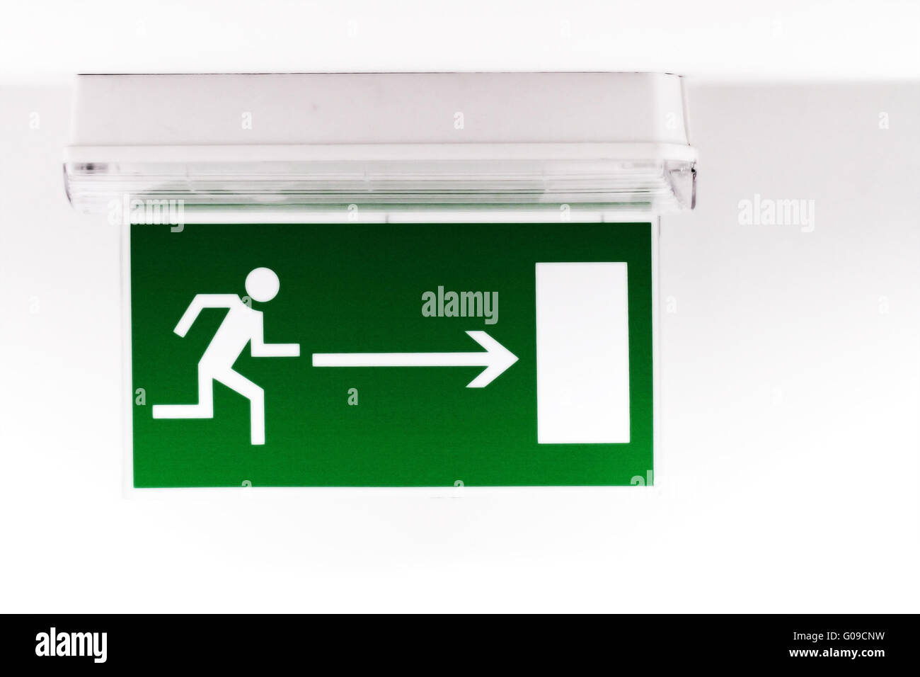 Emergency corridor sign Cut Out Stock Images & Pictures - Alamy