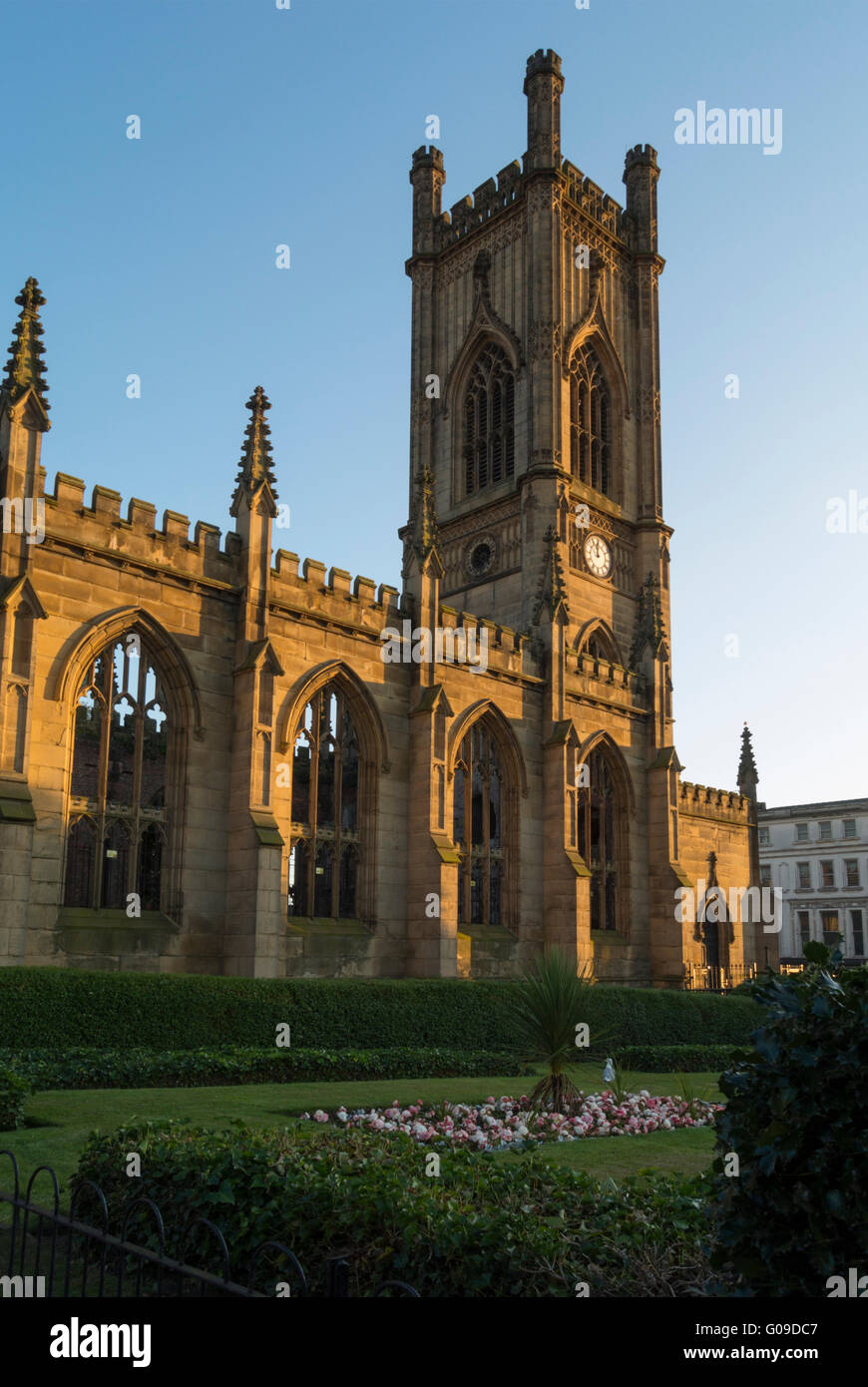 Tower and Nave of St Luke's Church,Liverpool,England,UK Stock Photo - Alamy