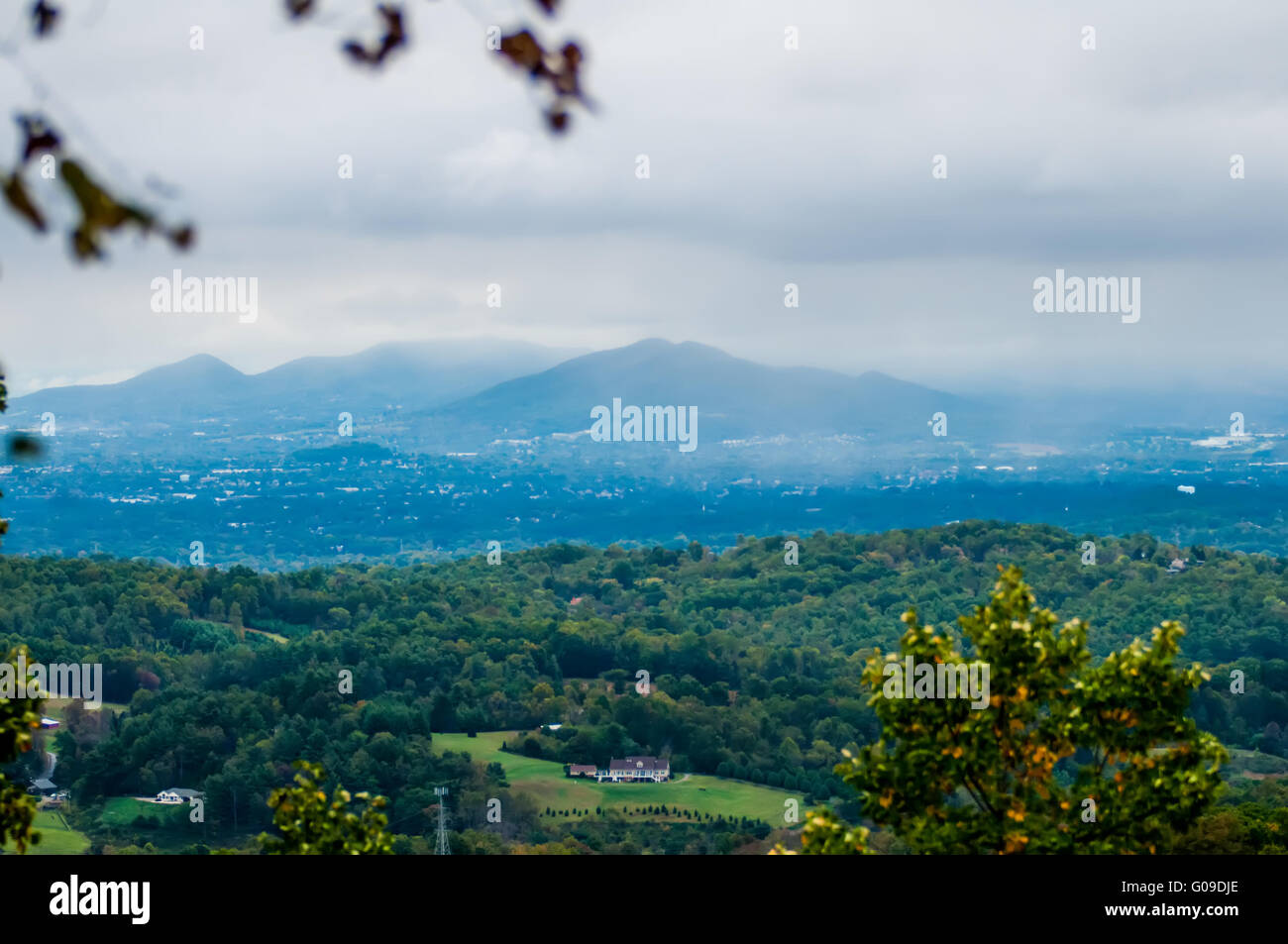 mountain landscapes in virginia state around roanoke Stock Photo - Alamy