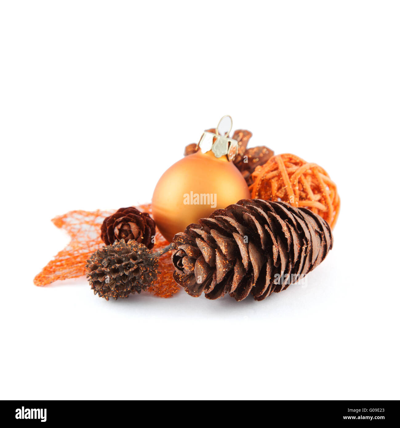 Orange pinecone Cut Out Stock Images & Pictures - Alamy