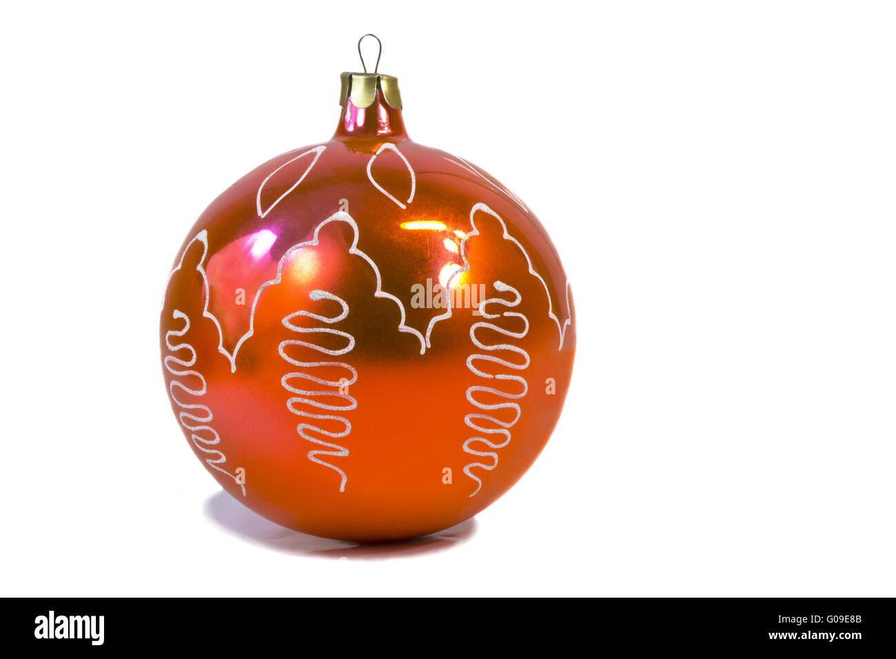 Decorations for Christmas trees - red beautiful ba Stock Photo - Alamy