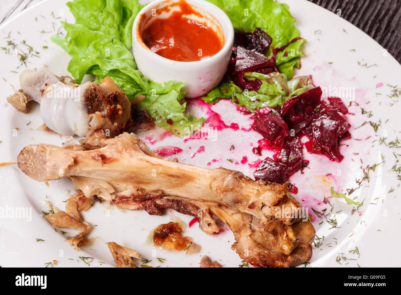 Empty Plate Food Dirty Stock Photos & Empty Plate Food Dirty Stock ...