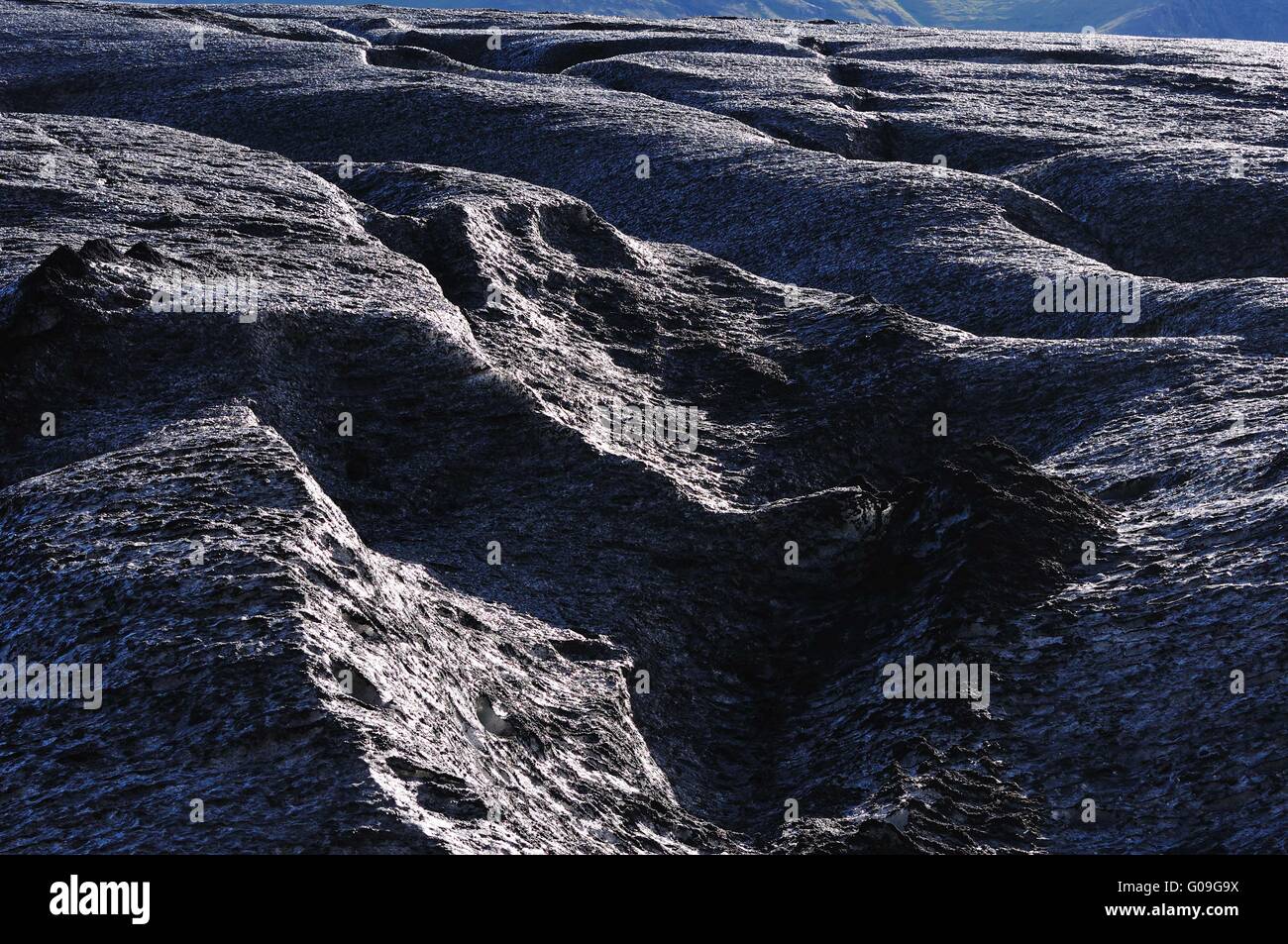 Glacier structure, Skaftafell, Iceland Stock Photo - Alamy
