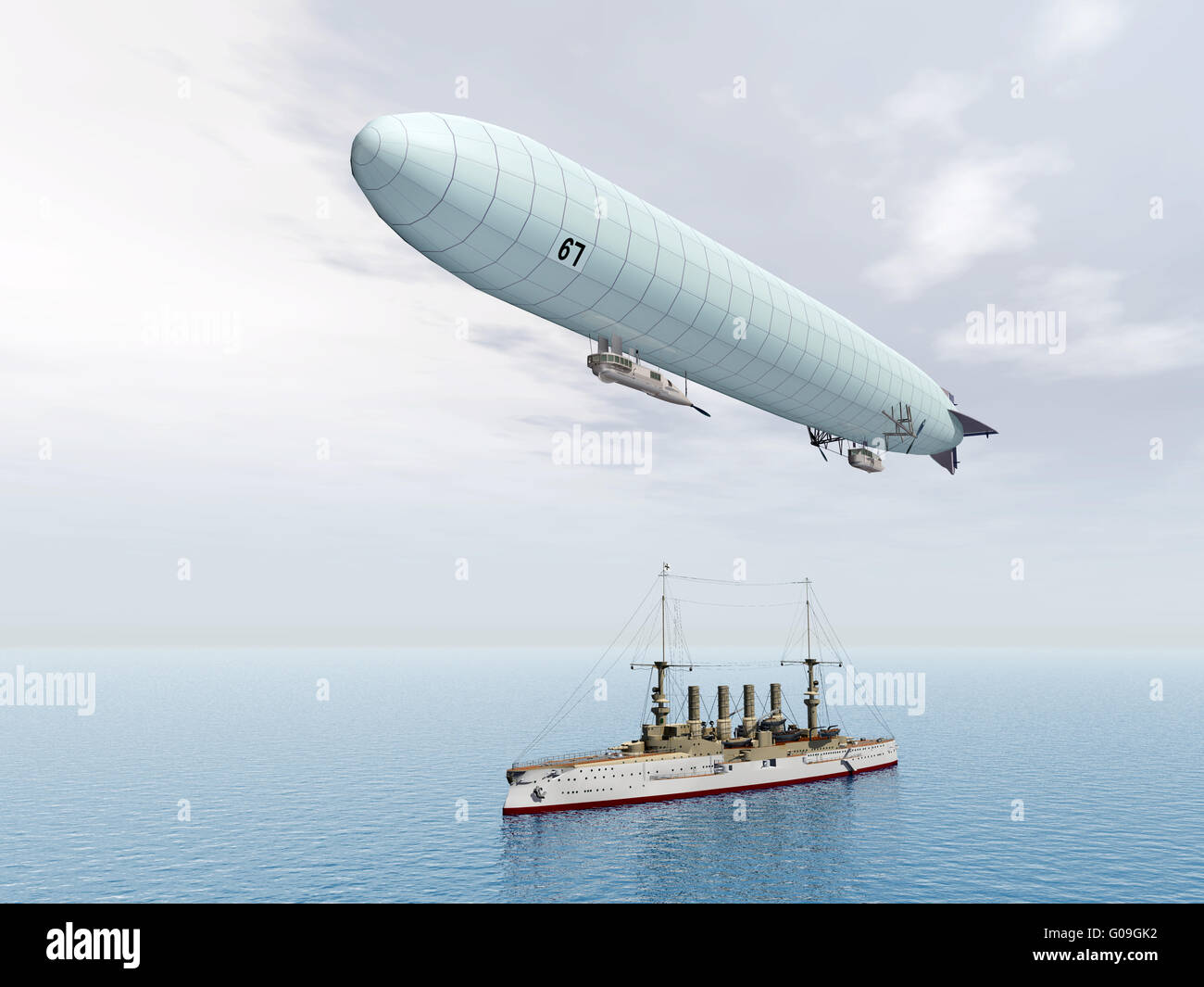 Airship world war 1 hi-res stock photography and images - Alamy