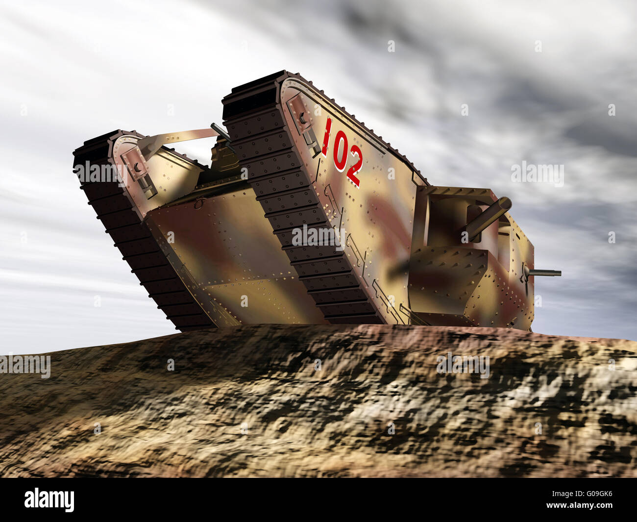 British Heavy Tank of World War I Stock Photo - Alamy