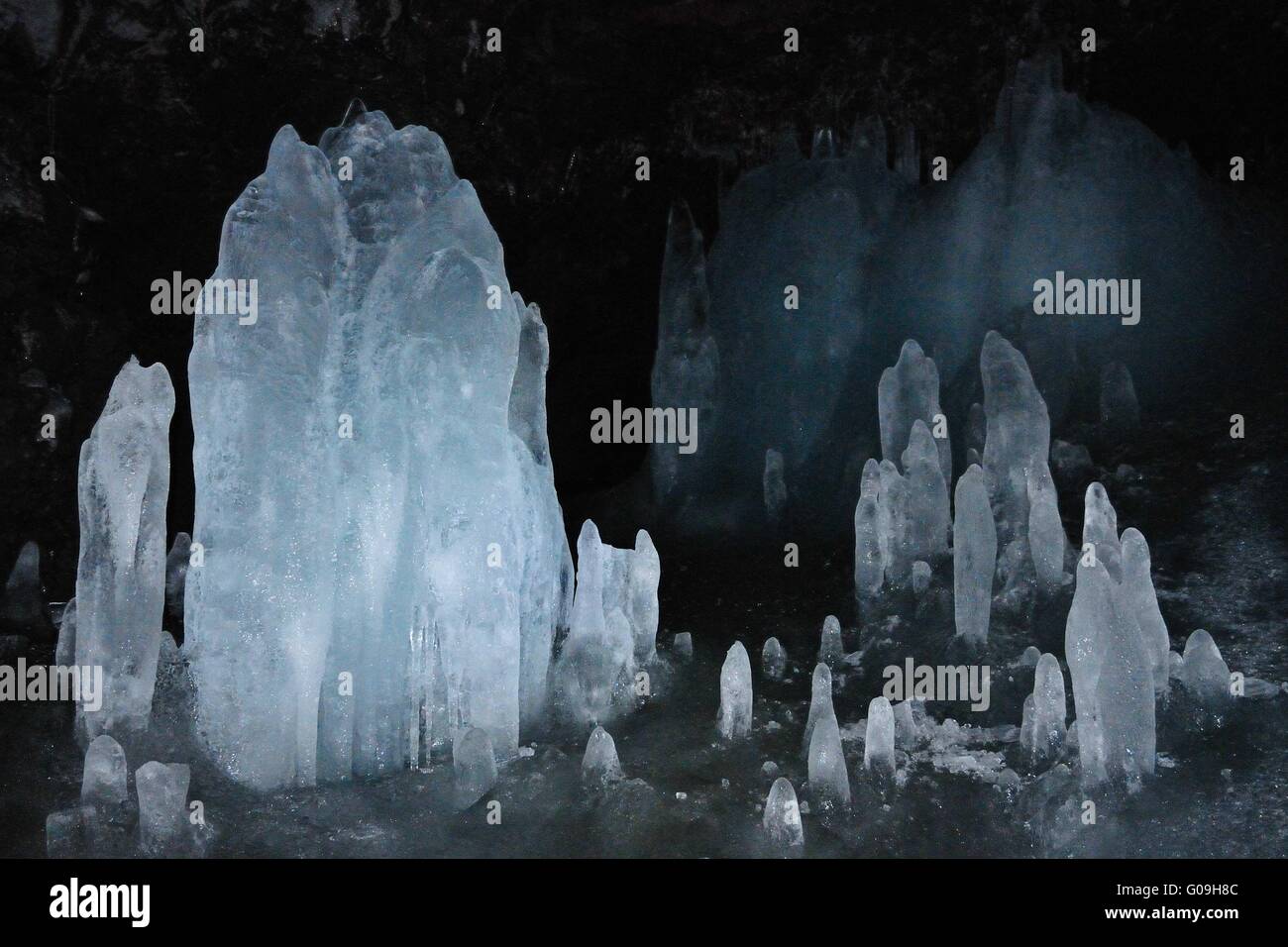 Ice cave Lofthellir, Myvatn, Iceland Stock Photo - Alamy