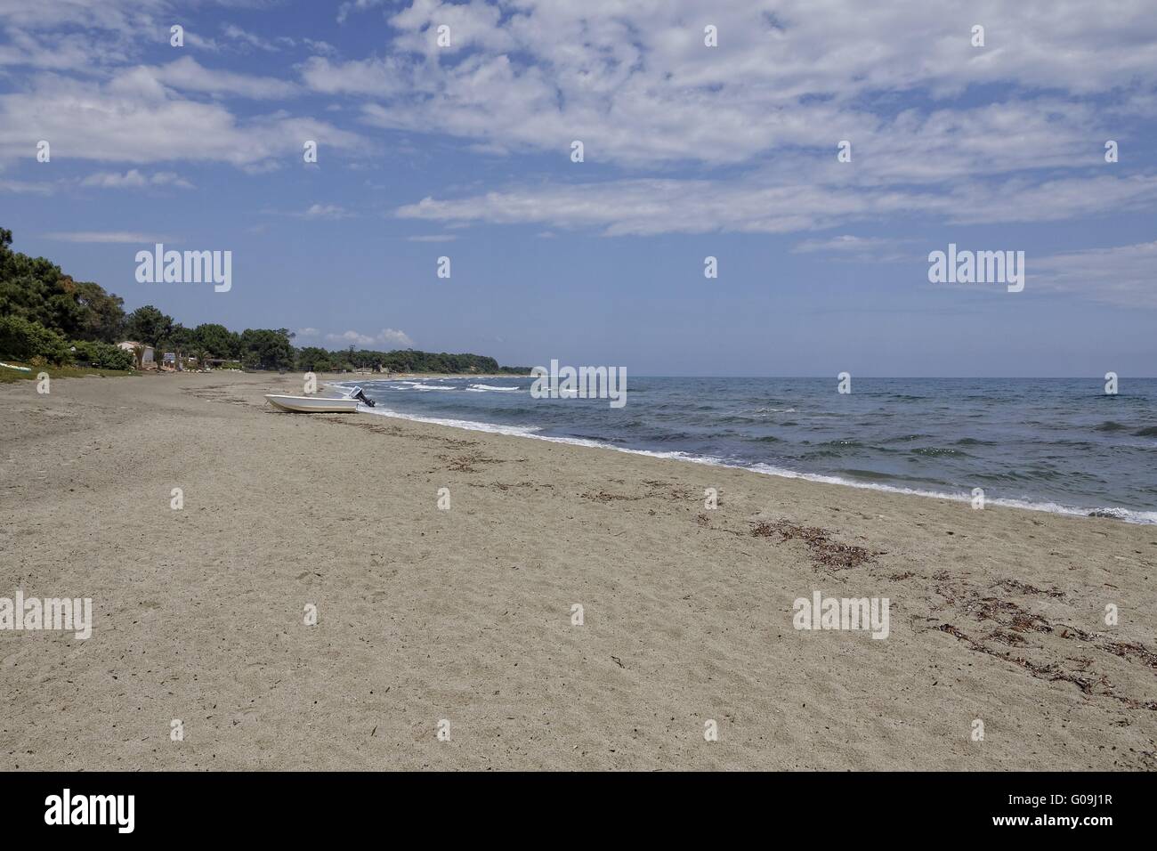 Ghisonaccia, on the beach, Eastern Corsica, France Stock Photo - Alamy
