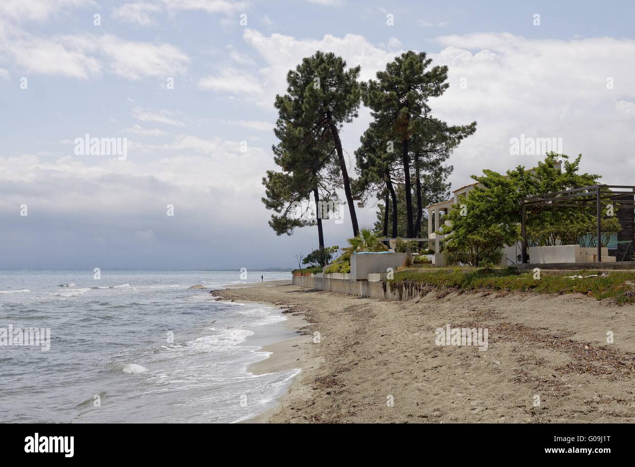 Ghisonaccia, on the beach, Eastern Corsica, France Stock Photo - Alamy