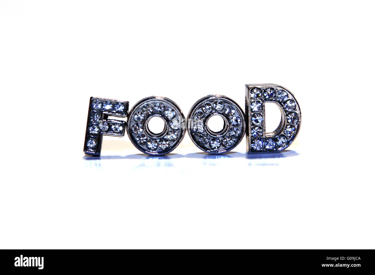 Word FOOD isolated on white background Stock Photo - Alamy