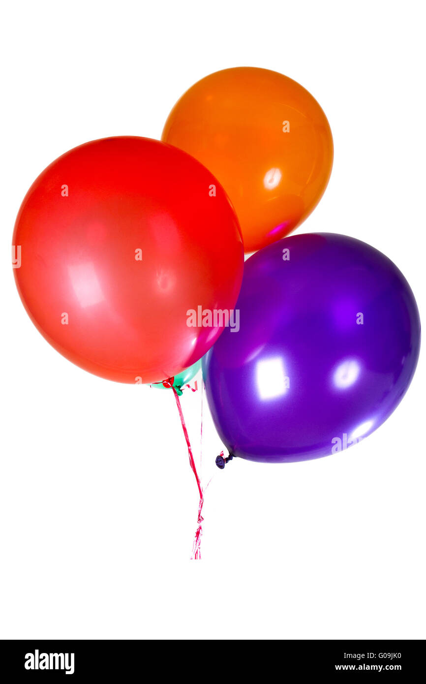 Happy Birthday party balloons decoration colorful multicolor Stock ...