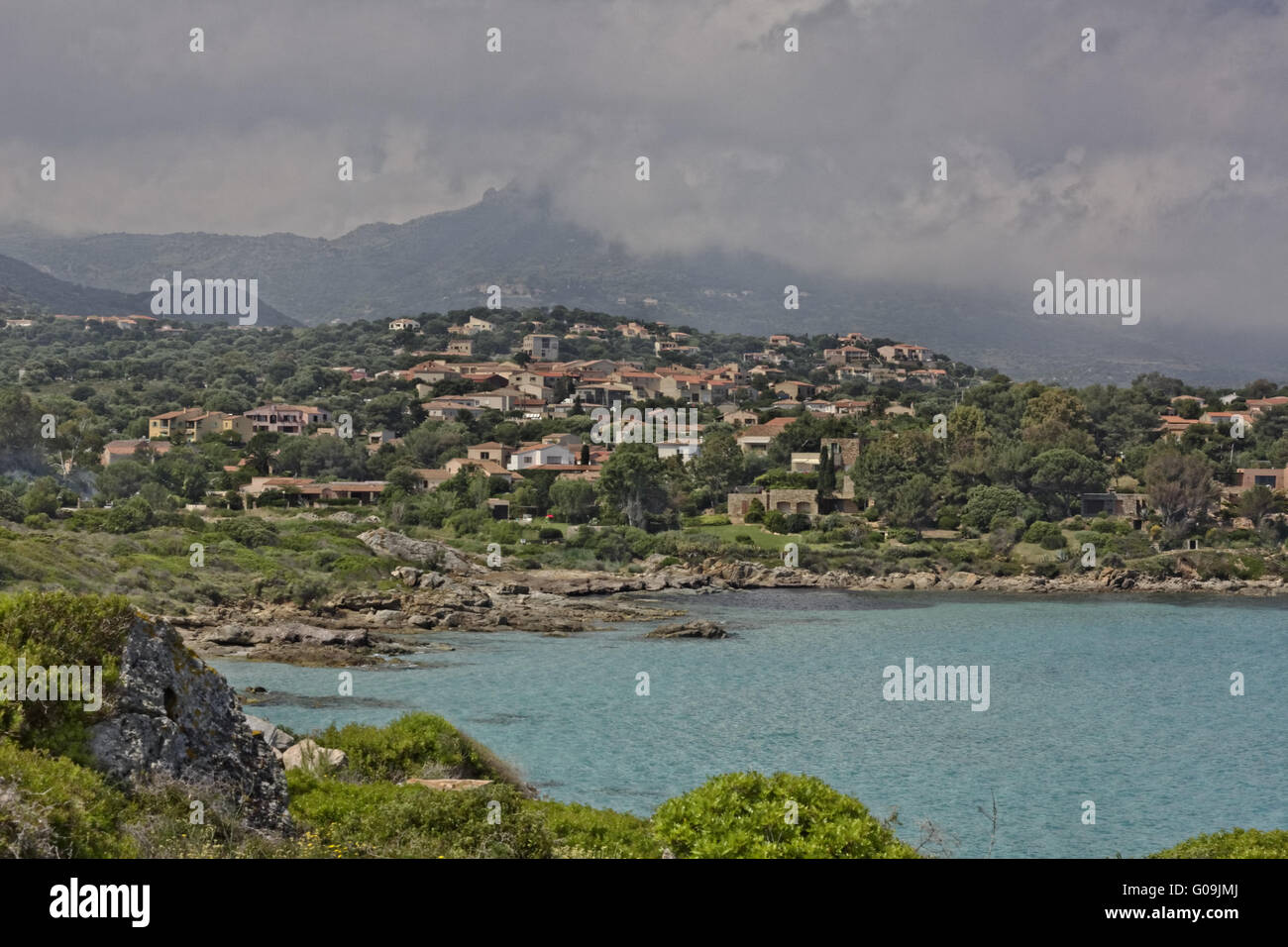 Coastal landscape near Ile Rousse, Corsica, France Stock Photo - Alamy
