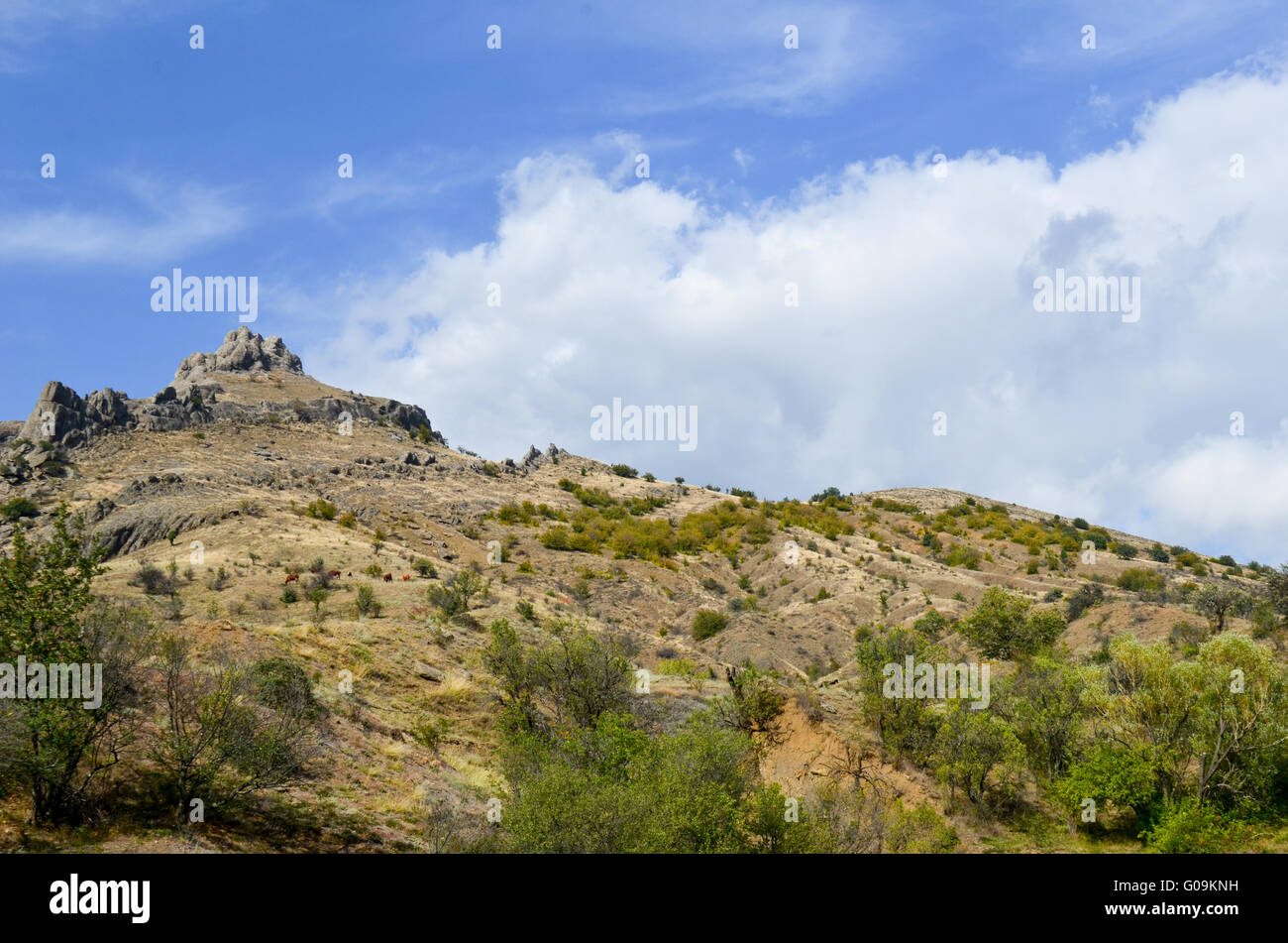 Bottom of the mountain Stock Photo - Alamy