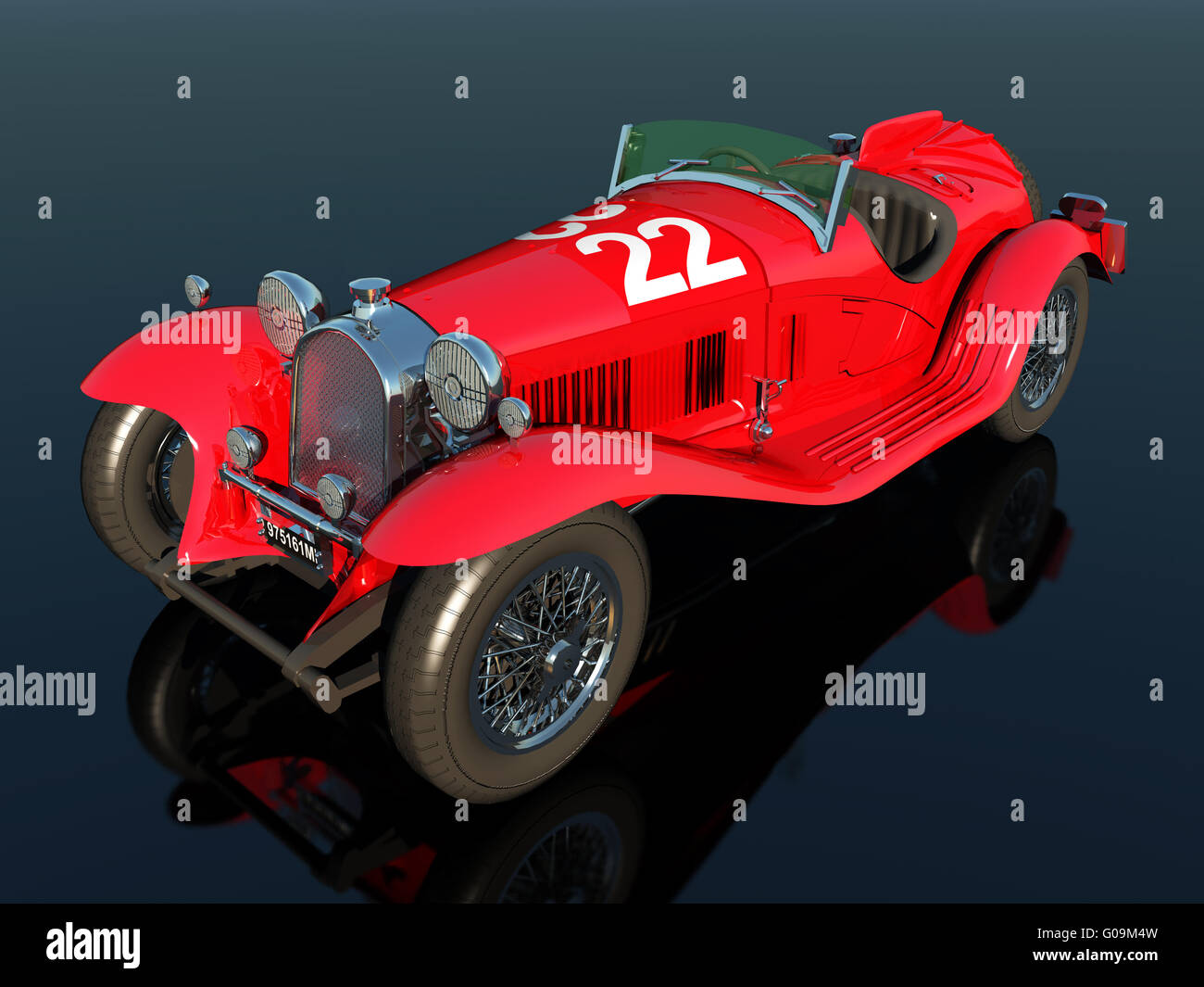 Italian Racing Car from the 1930s Stock Photo - Alamy