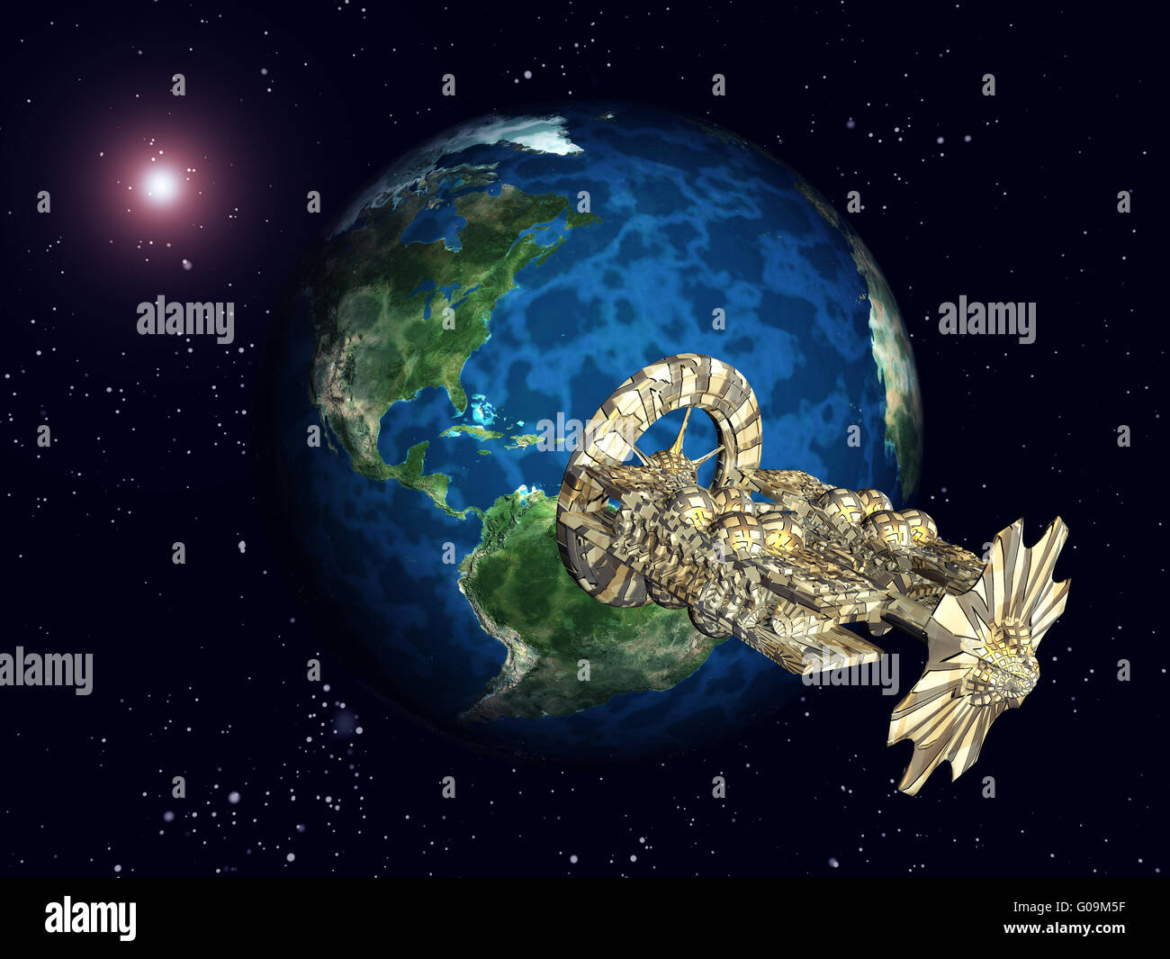 Visitors from Space Stock Photo - Alamy