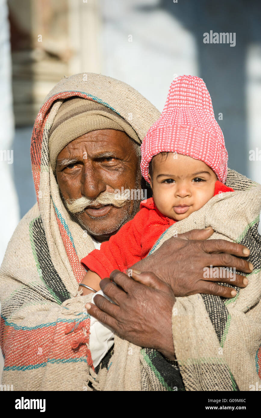 Indian grandfather grandson hi-res stock photography and images - Alamy
