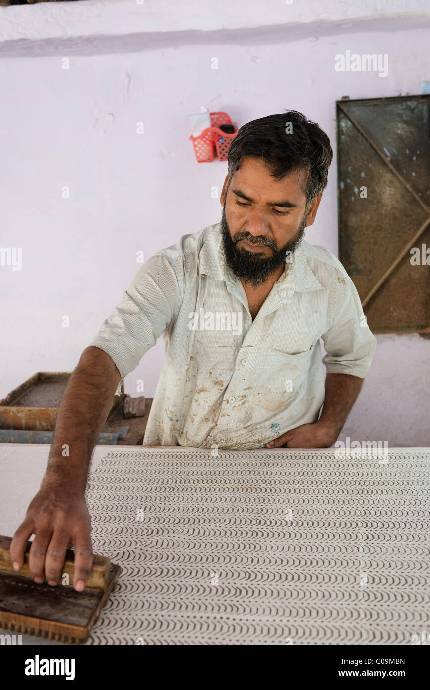 Indian block printing hi-res stock photography and images - Alamy