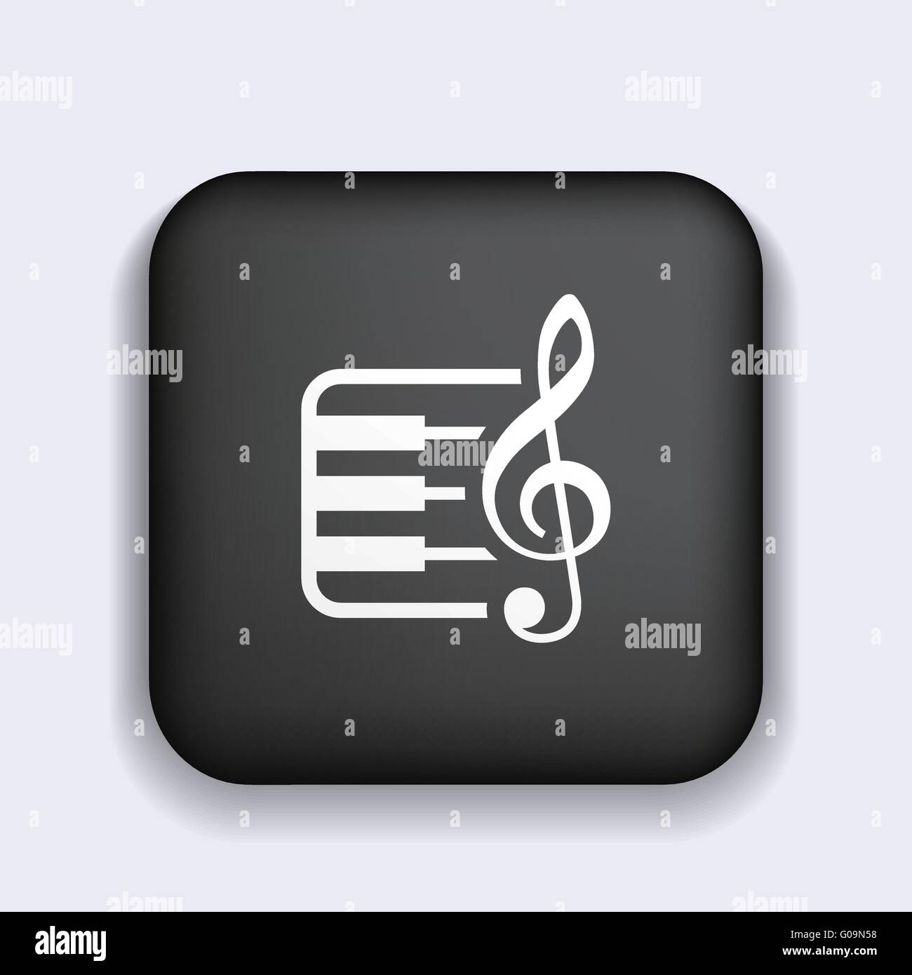 Pictograph of music key and keyboard Stock Vector Image & Art - Alamy