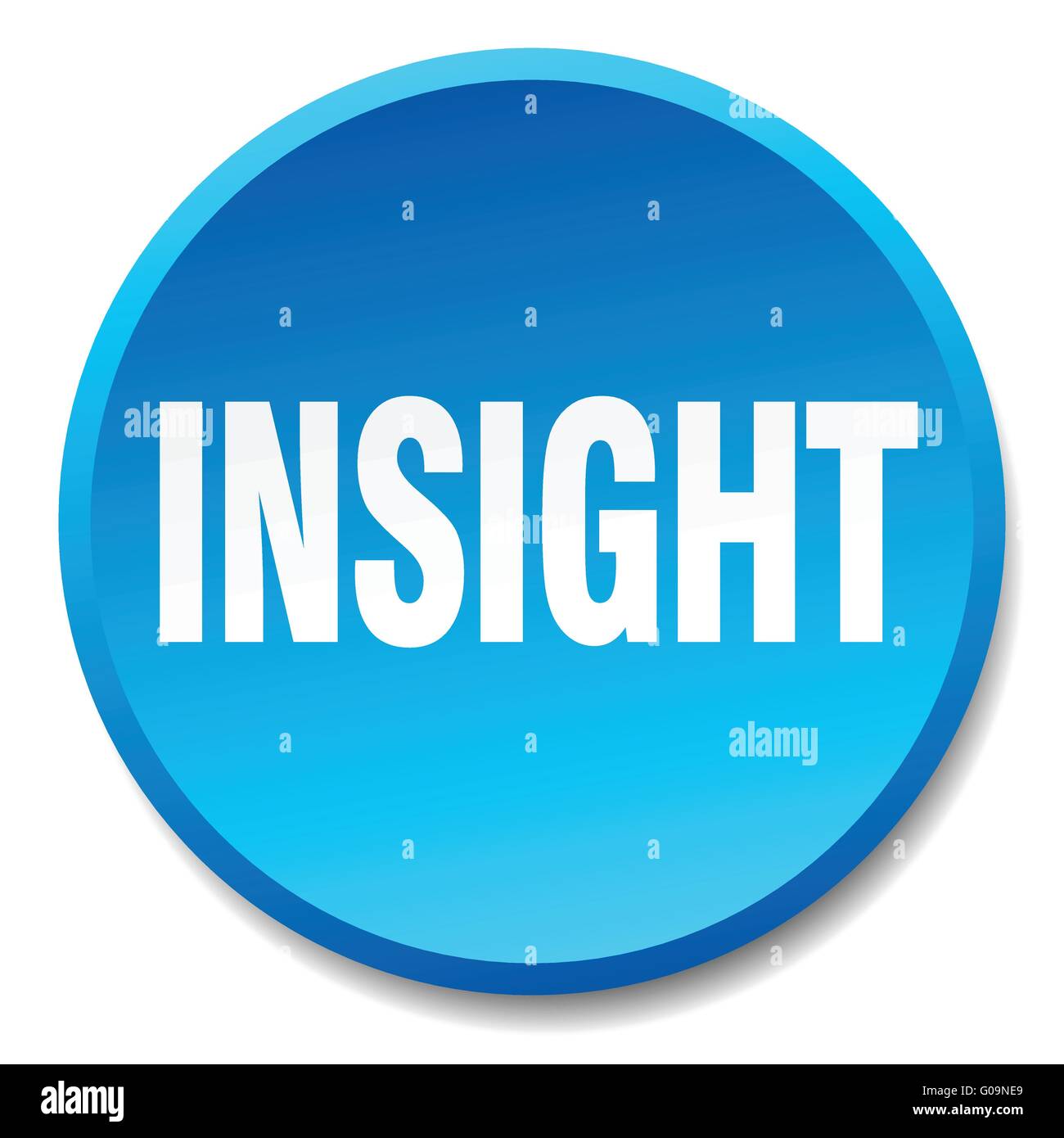 insight blue round flat isolated push button Stock Vector Image & Art - Alamy
