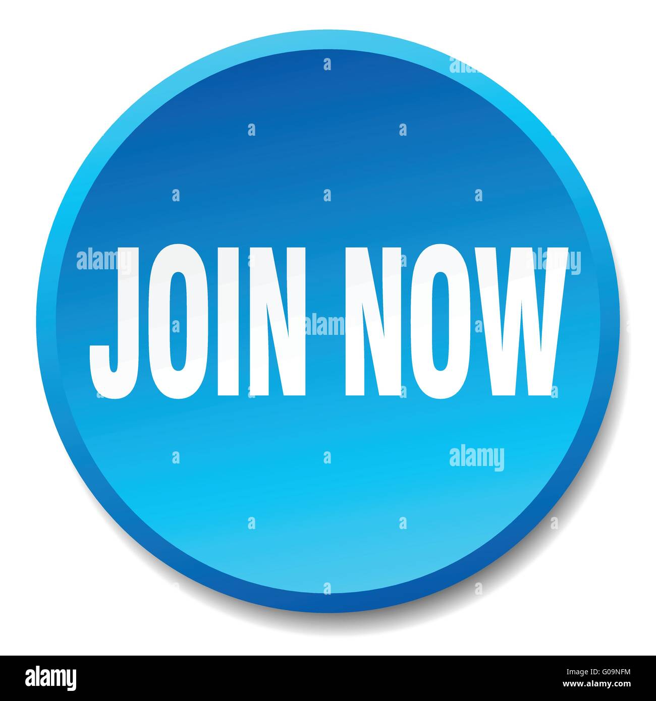 join now blue round flat isolated push button Stock Vector Image & Art ...