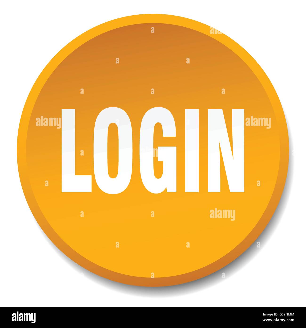 login orange round flat isolated push button Stock Vector Image & Art ...