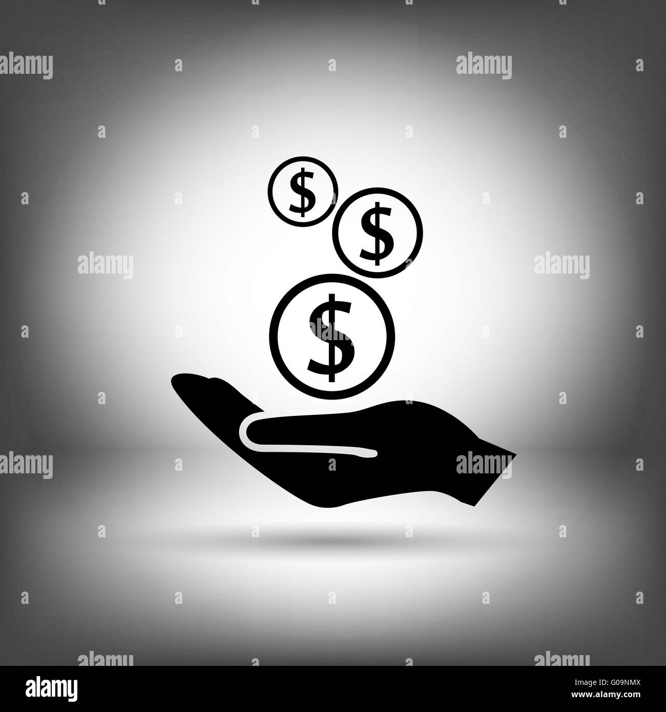 Pictograph of money in hand Stock Vector Image & Art - Alamy