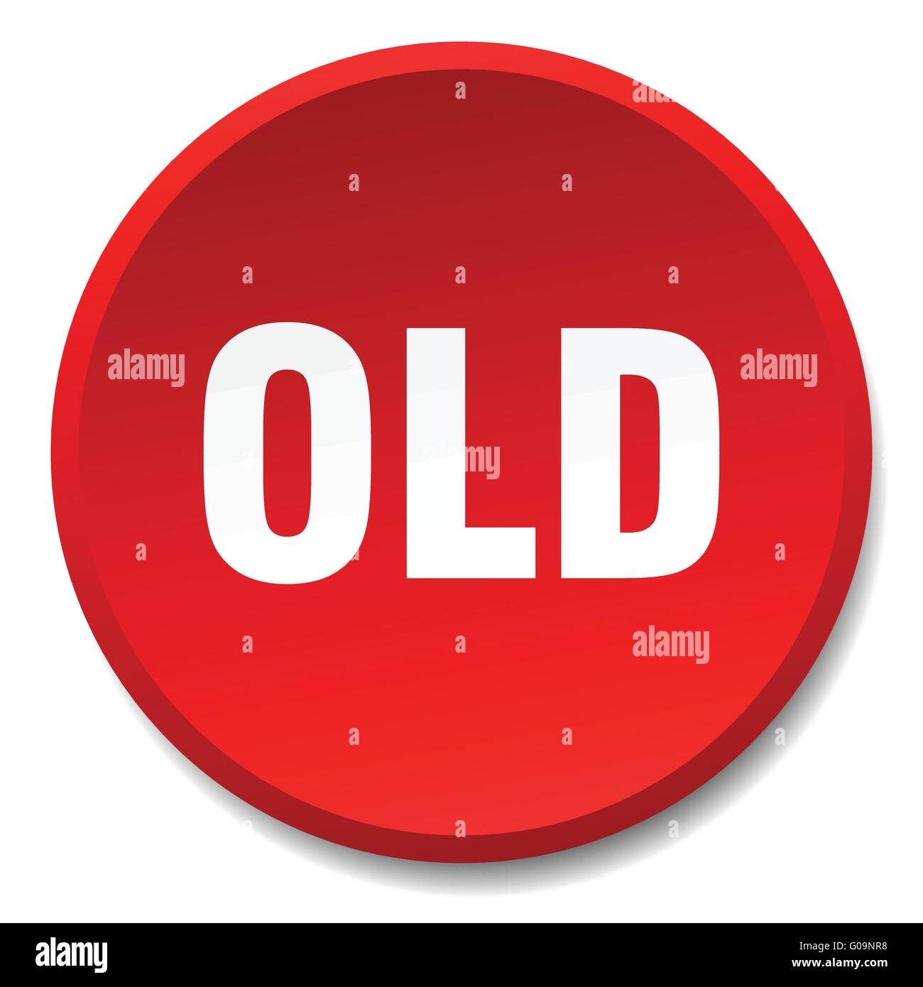 old red round flat isolated push button Stock Vector Image & Art - Alamy