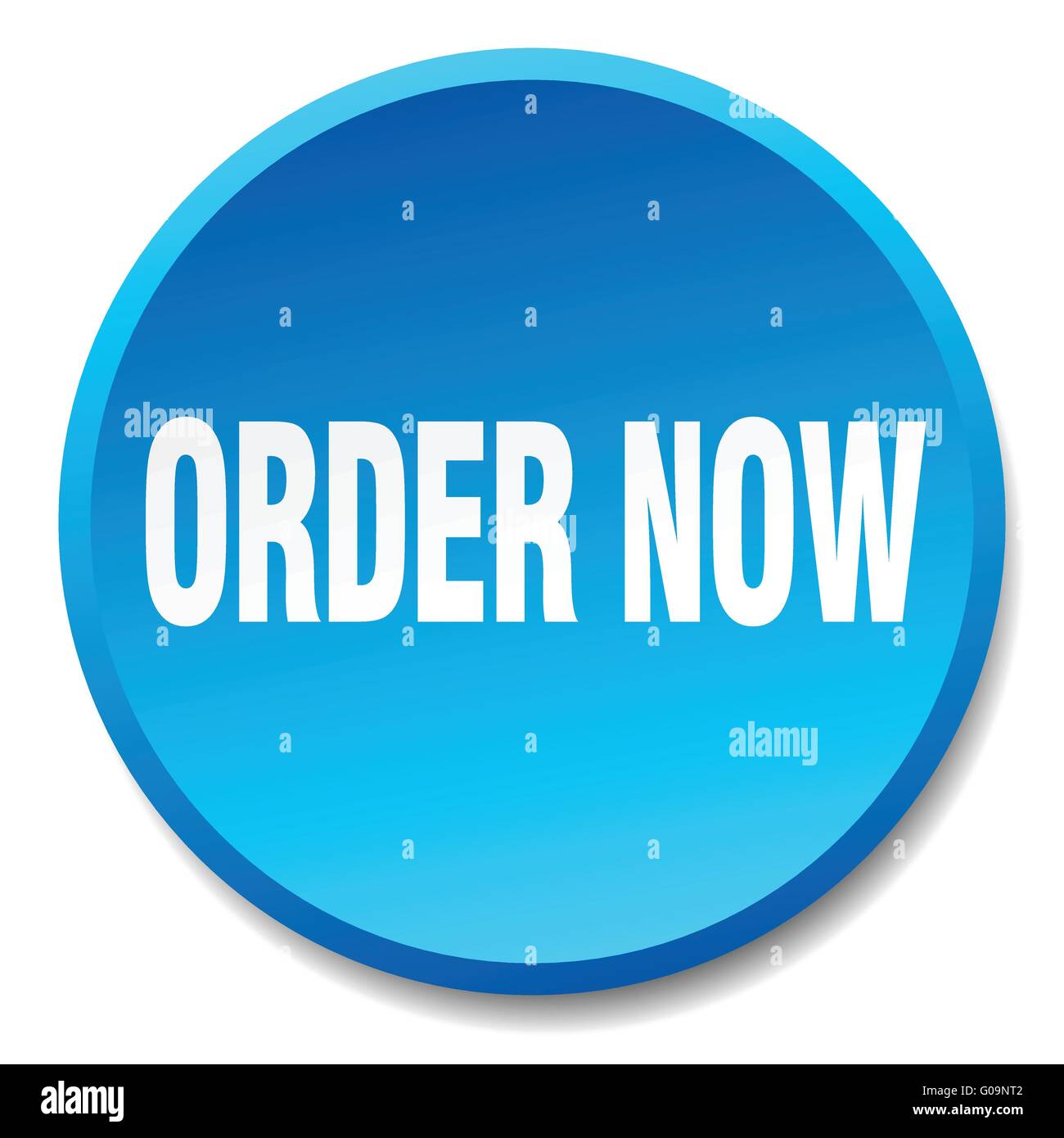 order now blue round flat isolated push button Stock Vector Image & Art ...